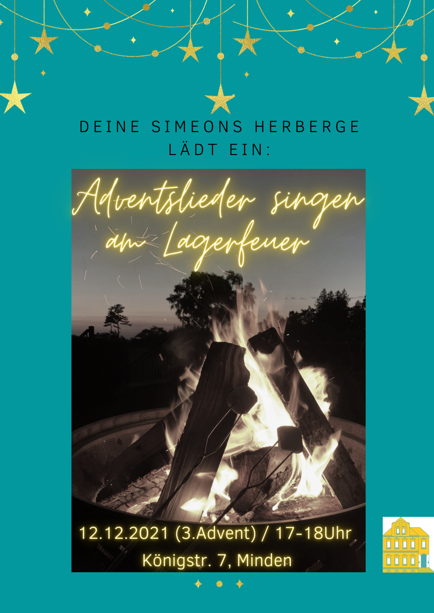Adventslieder singen am Lagerfeuer – Simeons Herberge